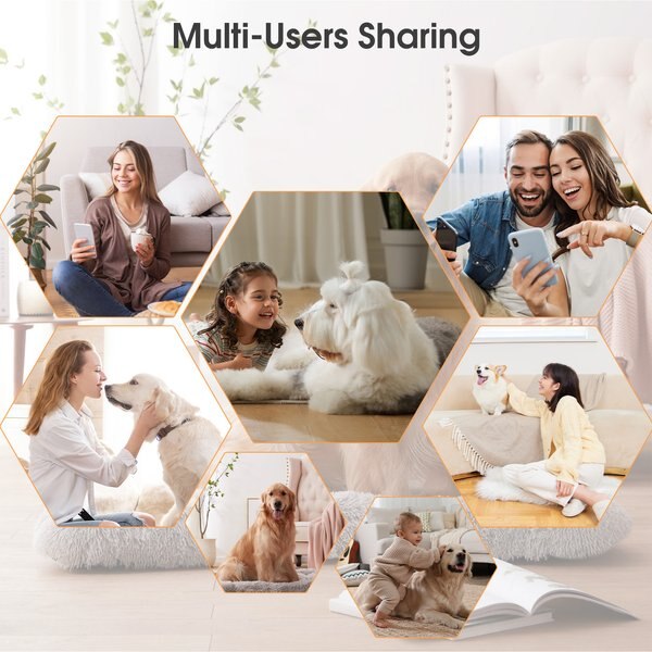 PATPET 2.4G WIFI Auto Focus Night Vision Camera, 3MP HD Monitor, White ...