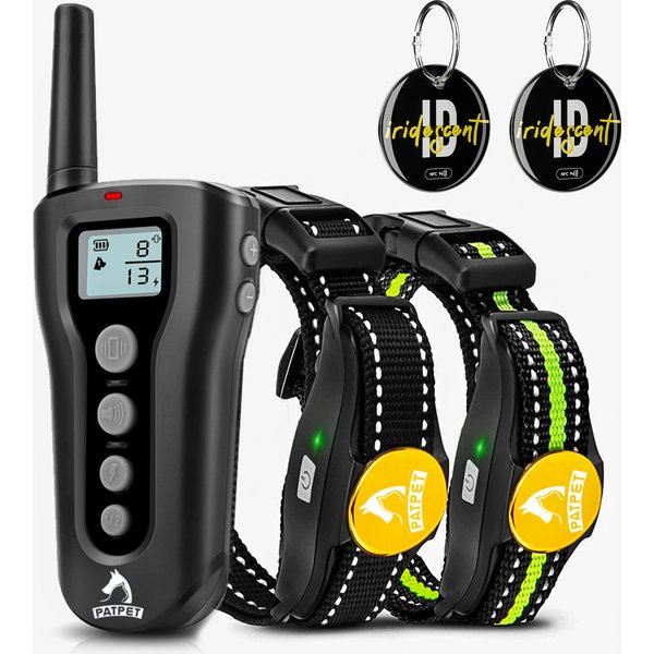 BOUSNIC Remote Waterproof Dog Training Collar, 3300-ft, Orange, 2 count ...