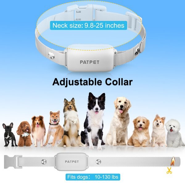 PATPET P650 Anti-Bark & Remote Dog Training Collar, White, 1 count ...