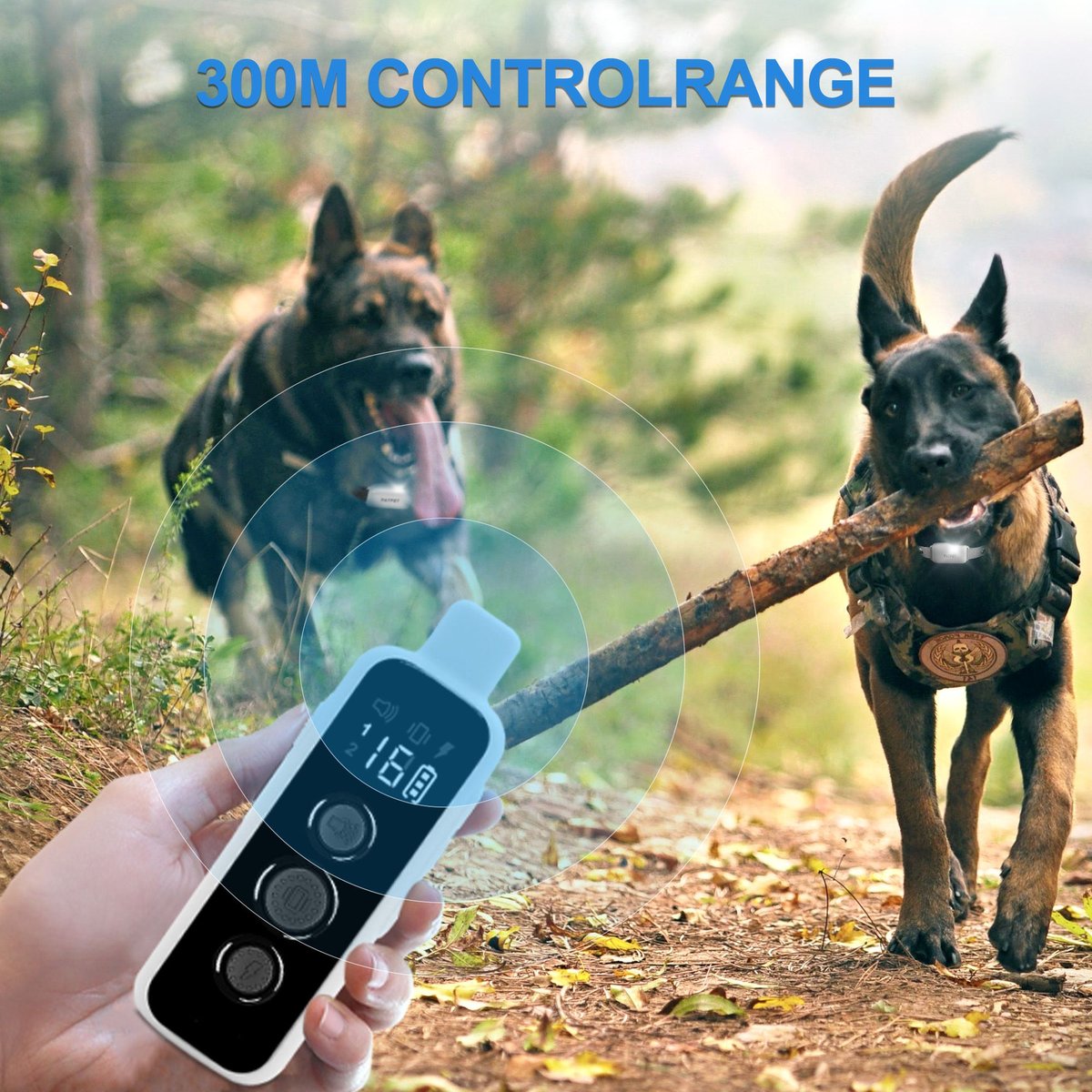 PATPET P650 Anti-Bark & Remote Dog Training Collar, White, 2 count ...