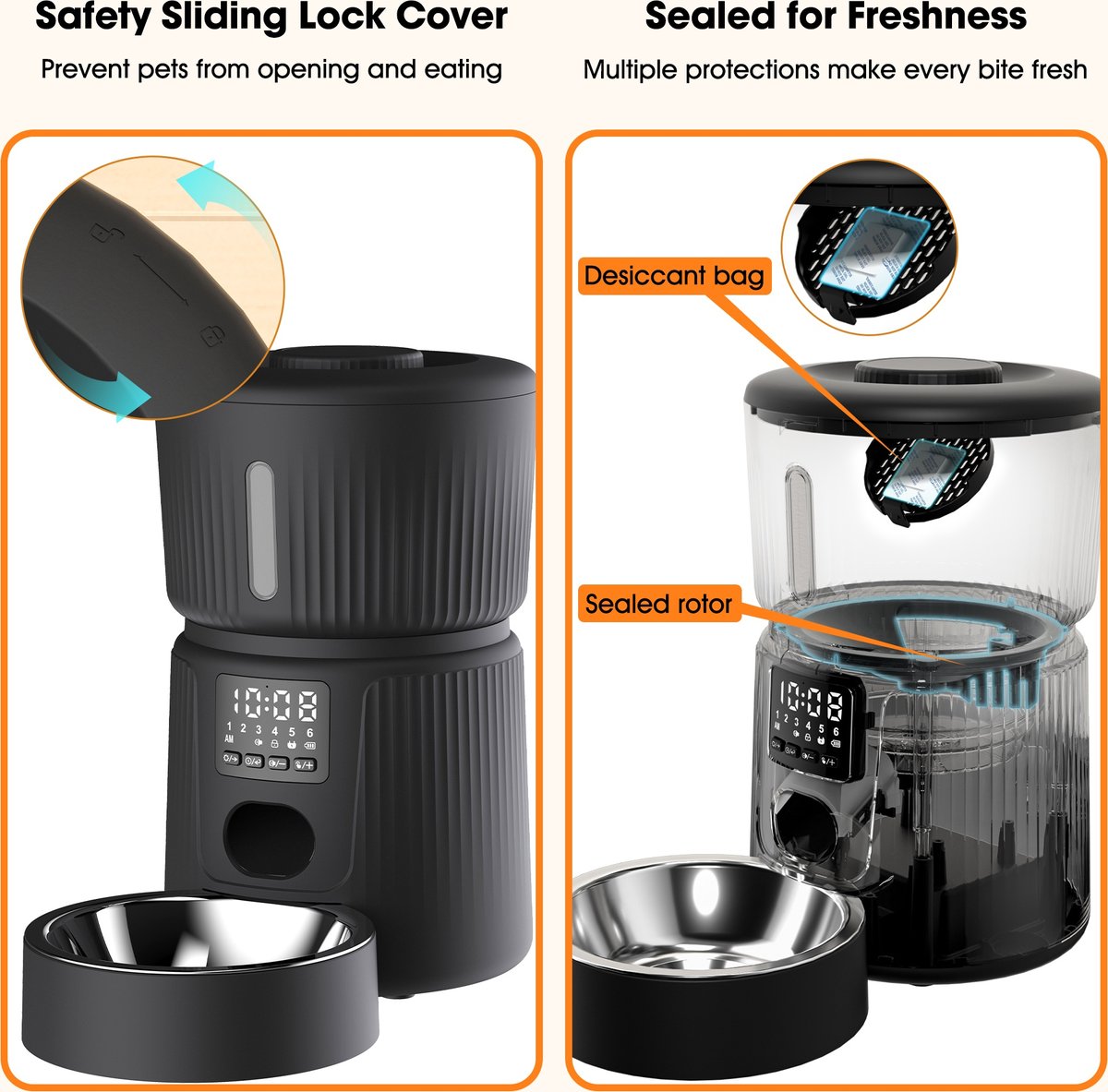 PATPET PF03 3L Timed Automatic with Freshness Preservation Cat & Dog ...