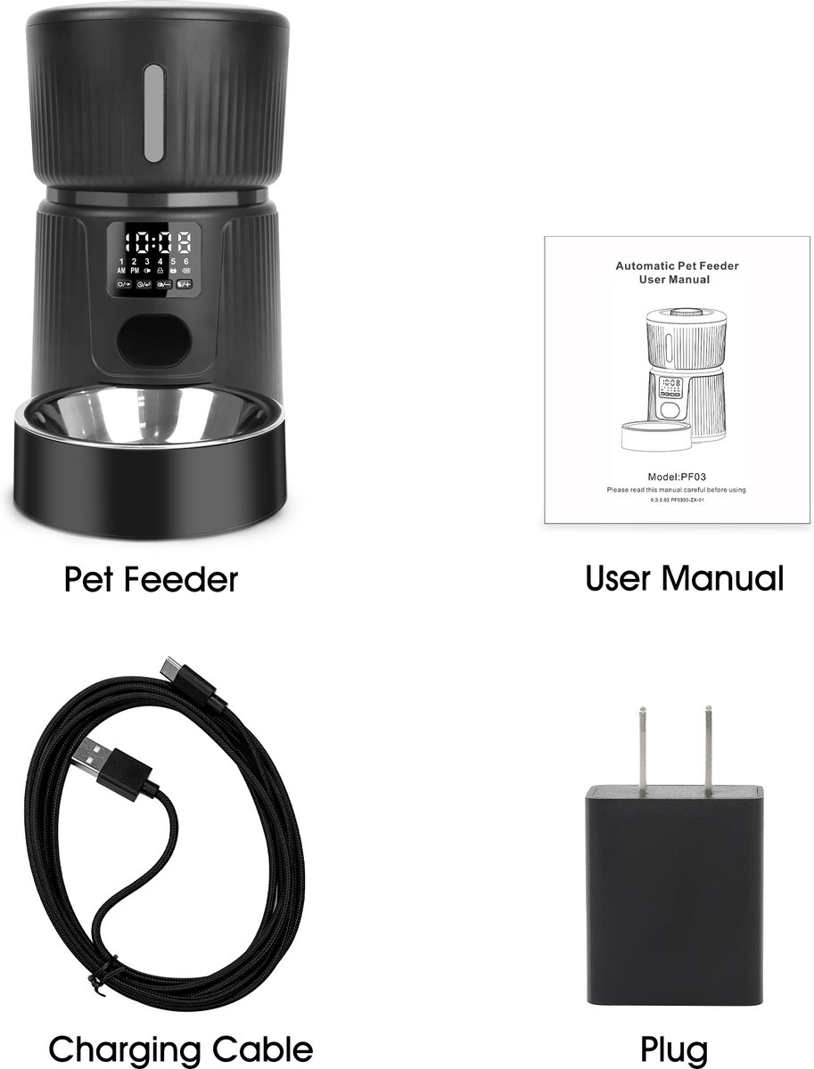 PATPET PF03 3L Timed Automatic with Freshness Preservation Cat & Dog ...