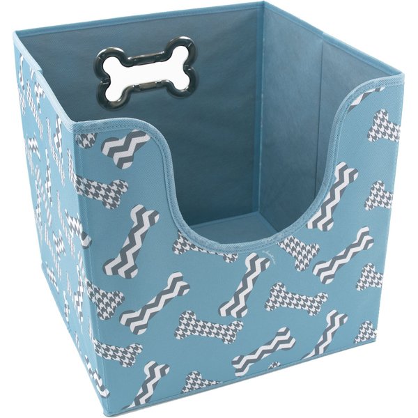 PAW PRINTS Bone Play Collapsible Pet Storage Bin - Chewy.com