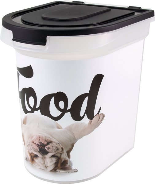 PAW PRINTS Bulldog Pet Food Storage Container, 26-lb - Chewy.com