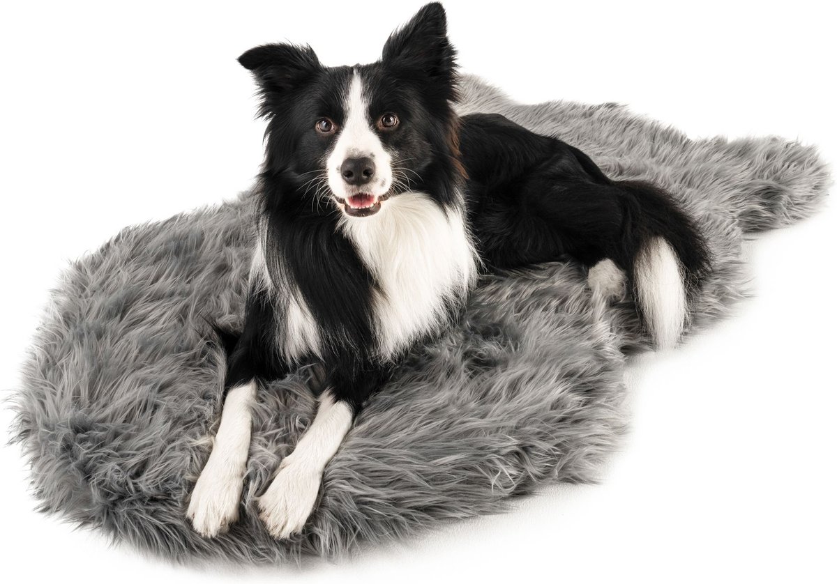 PAWBRANDS PupRug Premium Faux Fur Human Grade Orthopedic Memory Foam ...