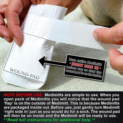 PAWFLEX MediMitt Disposable Dog Bandage, 4 count, Small - Chewy.com