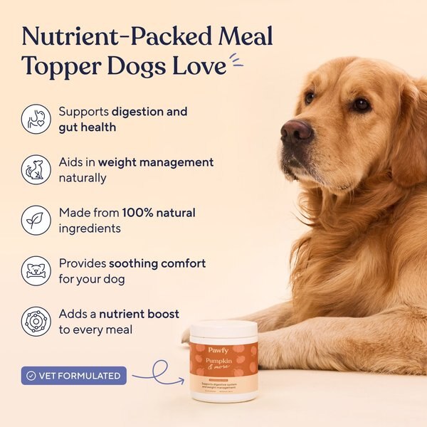PAWFY Pumpkin Powder & More Natural Dog Food Topper, 8-oz - Chewy.com