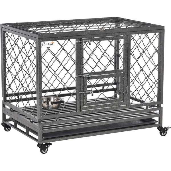 PET GEAR The Other Door 4-Door Collapsible Wire Dog Crate & Pad ...