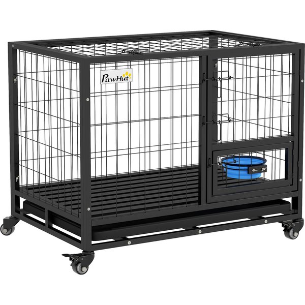 PET GEAR The Other Door 4-Door Collapsible Wire Dog Crate & Pad ...