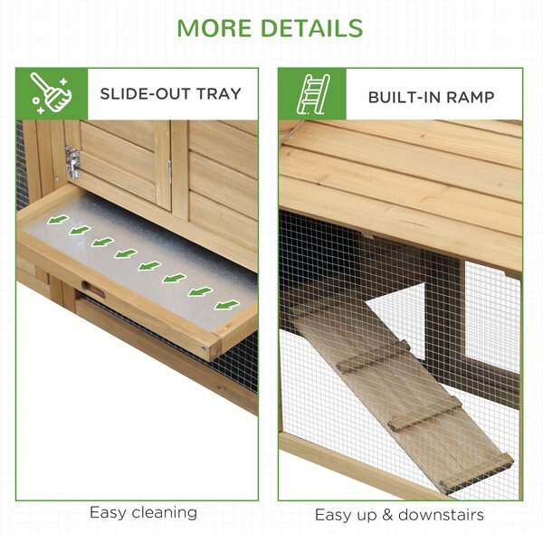 Temporarily Unavailable - PAWHUT Nesting Box Wooden Chicken Coop, Hen ...