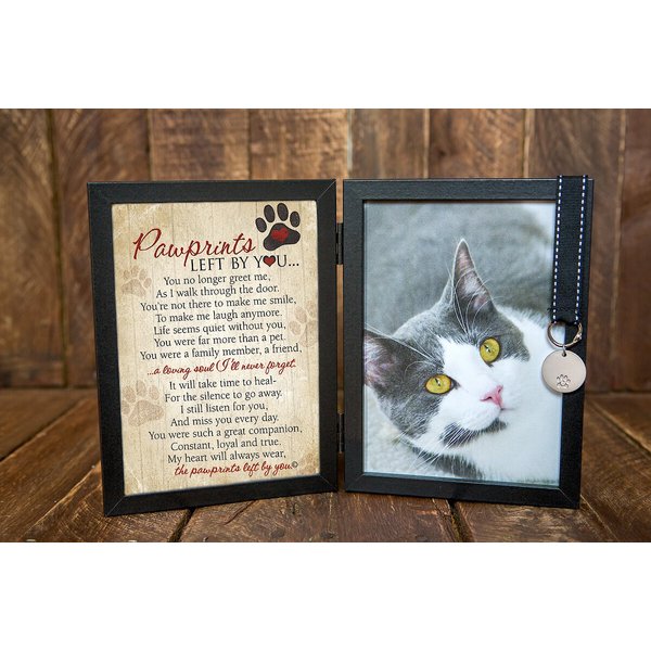 PEARHEAD Pawprints Dog & Cat Wall Frame & Impression Kit, Espresso ...