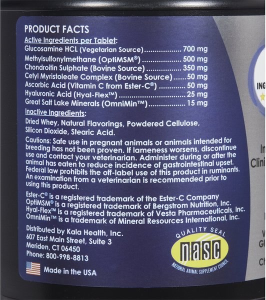 PEAKTAILS Arthrix Hip & Joint Plus HA Dog Supplement, 90 count - Chewy.com