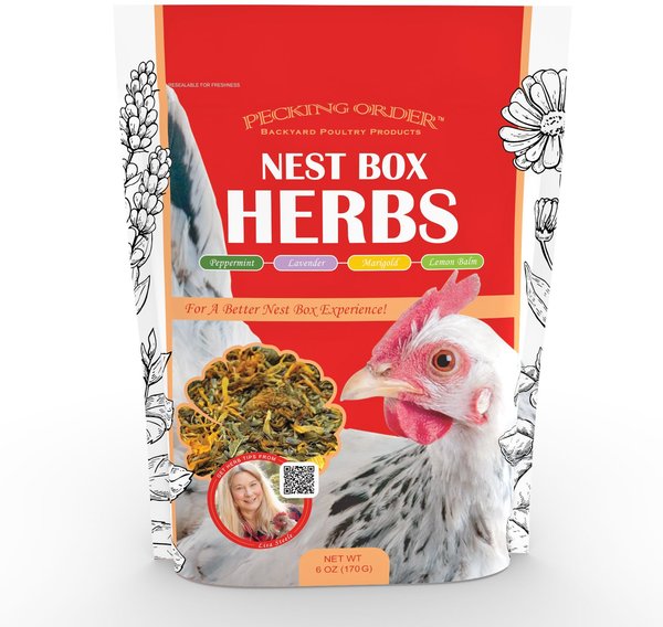 PECKING ORDER Chicken Nest Box Herbs, 6-oz bag - Chewy.com
