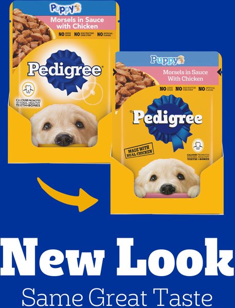 PEDIGREE Choice Cuts Puppy Morsels in Sauce with Chicken Wet Dog Food ...