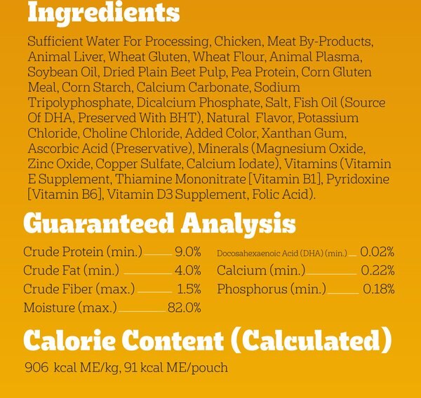PEDIGREE Choice Cuts Puppy Morsels in Sauce with Chicken Wet Dog Food ...