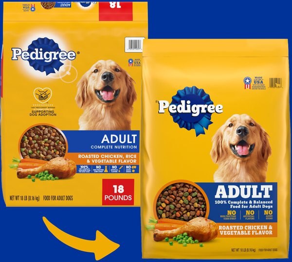 PEDIGREE Complete Nutrition Roasted Chicken & Vegetable Flavor Dog ...