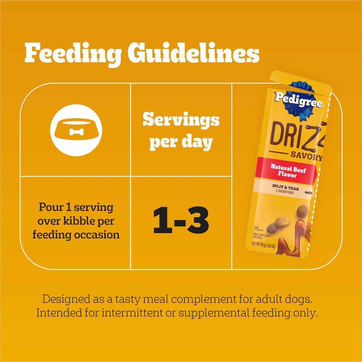PEDIGREE Drizzlers Savory Sauce Multipack Dog Food Topper, 60-g pouch ...