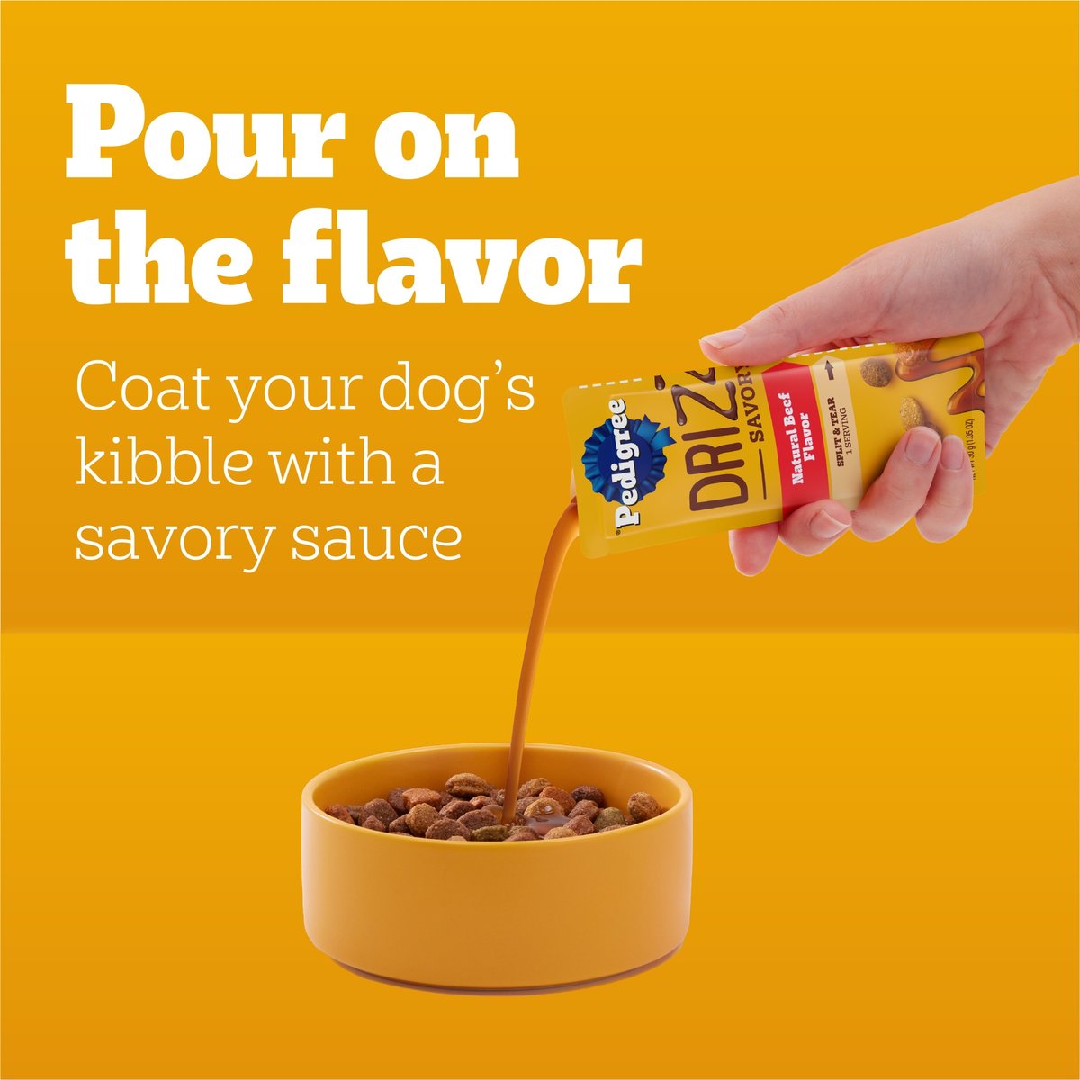 PEDIGREE Drizzlers Savory Sauce Multipack Dog Food Topper, 60-g pouch ...