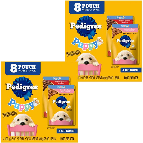 PEDIGREE Choice Cuts Variety Pack Grilled Chicken & Filet Mignon Flavor ...