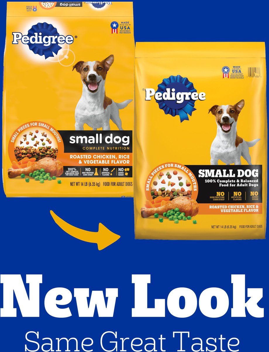 PEDIGREE Small Dog Complete Nutrition Roasted Chicken, Rice & Vegetable ...