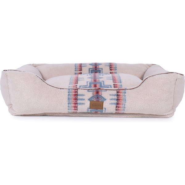 PENDLETON Vintage Camp Kuddler Bolster Dog Bed with Removable Cover ...