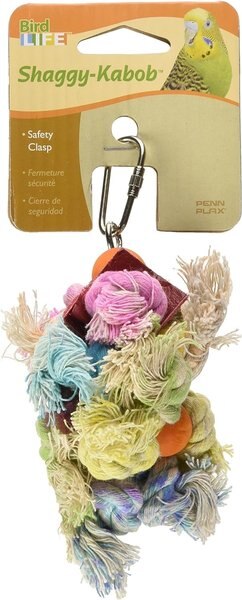 PENN-PLAX Bird-Life Shaggy Kabob Bird Toy, Small - Chewy.com
