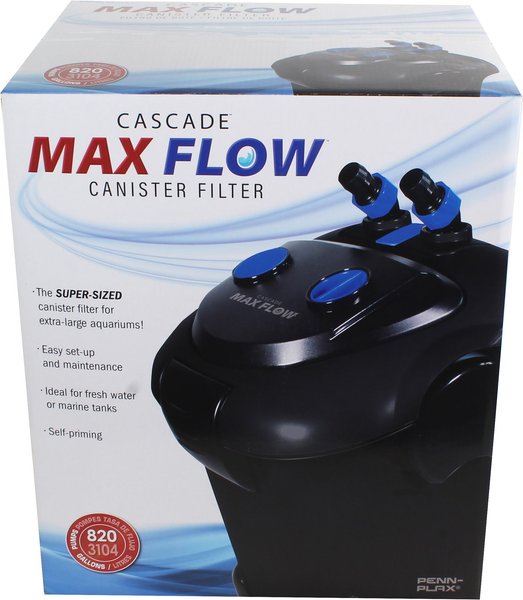 PENN-PLAX Cascade Max Flow Canister Filter, 820 GPH - Chewy.com