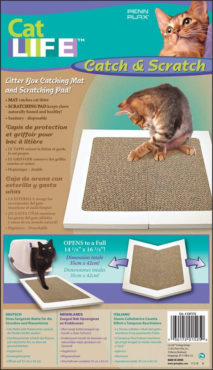 Out of Stock - PENN-PLAX Cat Life Catch & Scratch Cat Scratching Pad ...