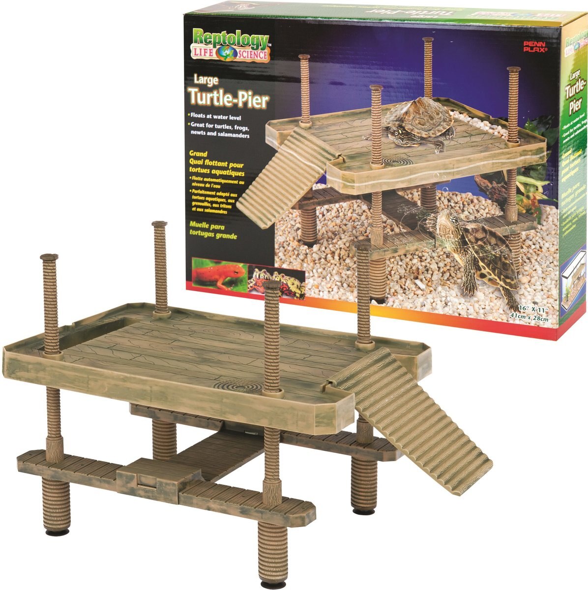 PENN-PLAX Floating Turtle Pier Platform, Large - Chewy.com