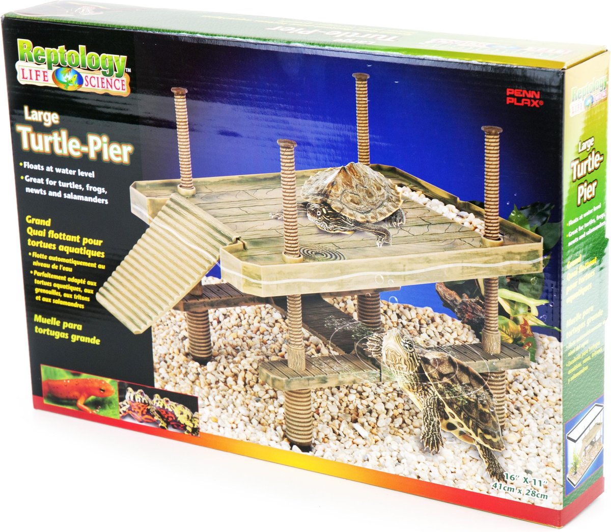 PENN-PLAX Floating Turtle Pier Platform, Large - Chewy.com