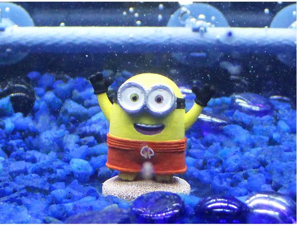 PENN-PLAX Minions Mini Resin Bundle Aquarium Decoration Set, 3-pack ...