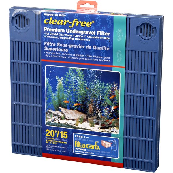 PENN-PLAX Premium Underground Aquarium Filter, 20-gal - Chewy.com
