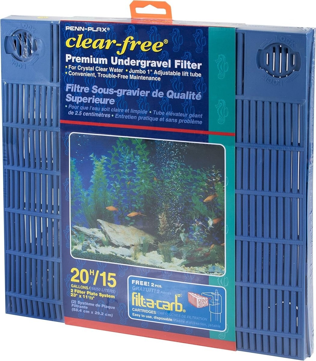 PENN-PLAX Premium Underground Aquarium Filter, 20-gal - Chewy.com