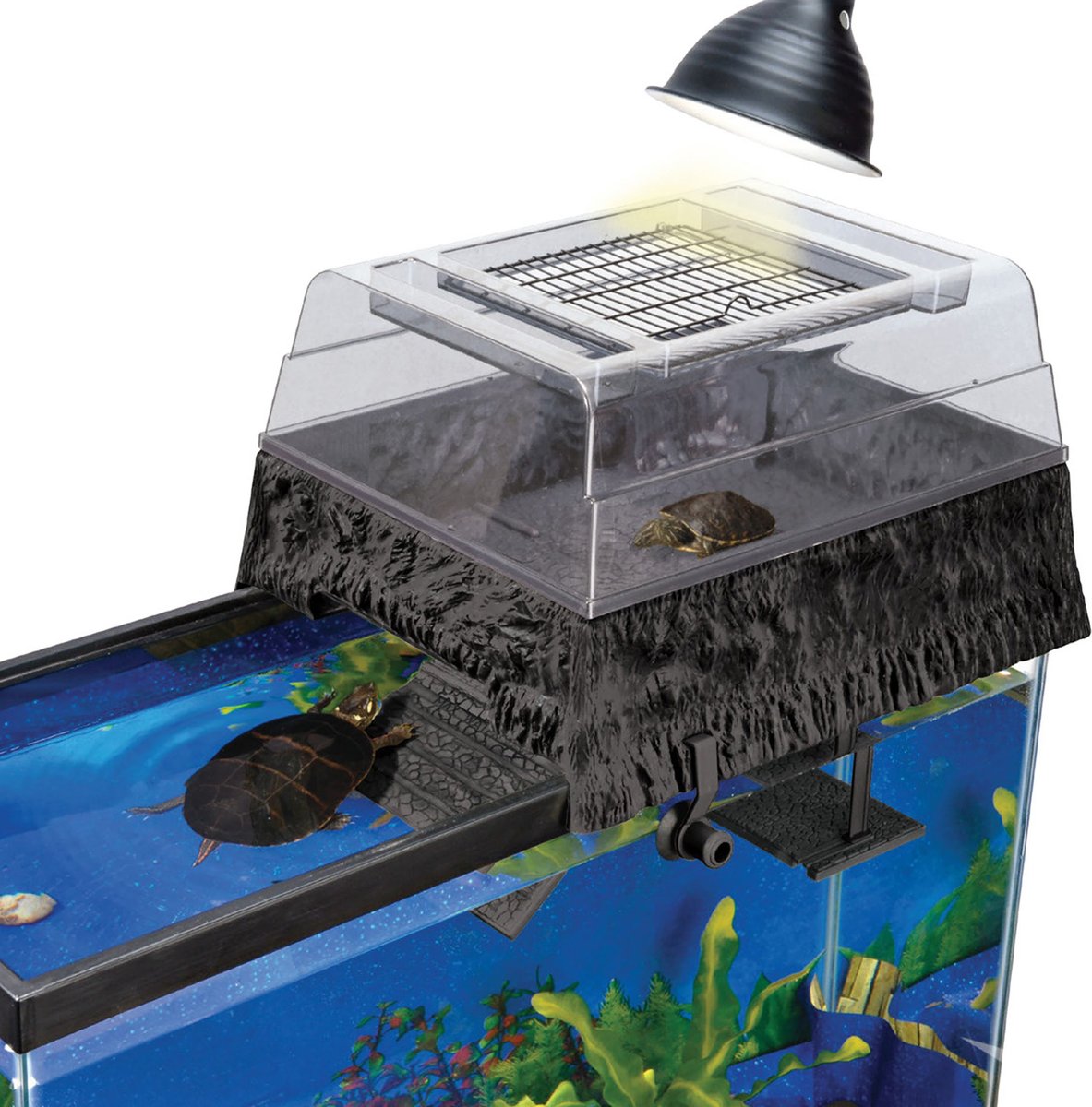 PENN-PLAX Turtle Topper Above Tank Basking Platform, 14-in - Chewy.com