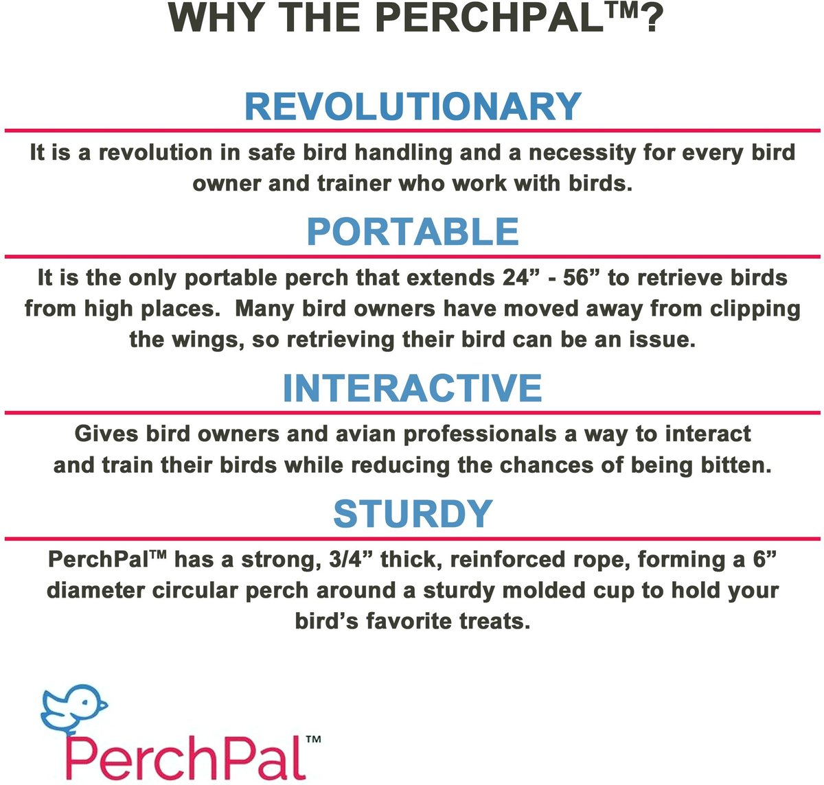 PERCHPAL Bird Training Perch - Chewy.com