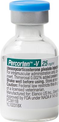 PERCORTEN-V (desoxycorticosterone pivalate) Injectable for Dogs, 25 mg ...