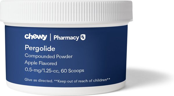 PERGOLIDE COMPOUNDED Powder Apple Flavored for Horses, 0.5-mg/1.25CC ...