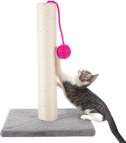 PET ADOBE 17-in Sisal Cat Scratching Post with Toy - Chewy.com