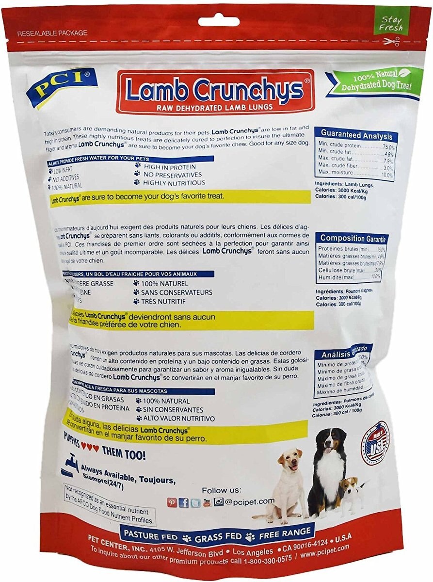 PET CENTER Lamb Crunchys Dog Treats, 8-oz bag - Chewy.com
