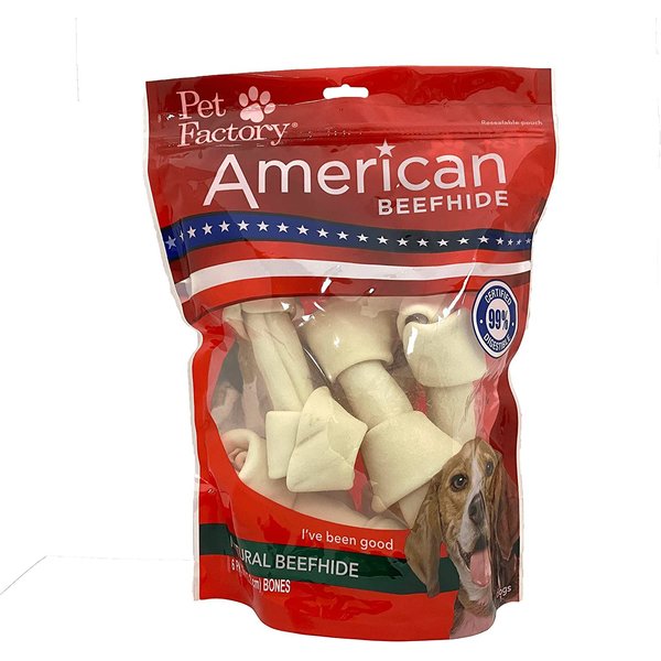 HOTSPOT PETS 8 to 9-in Knotted Bones Rawhide Dog Treats, 6 count ...