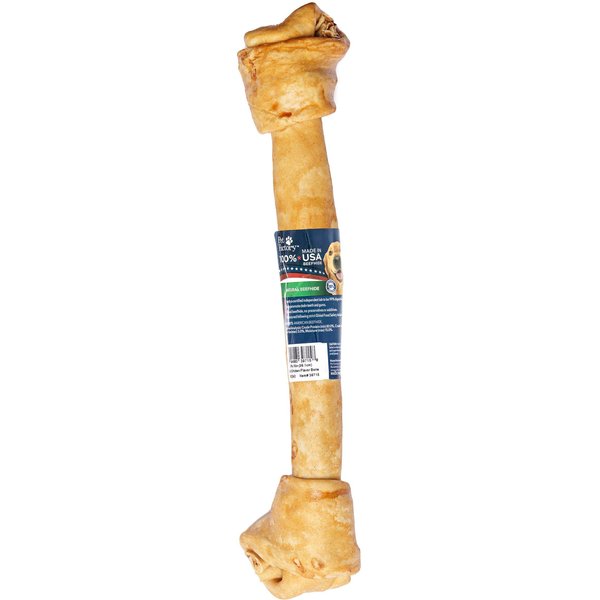 PET FACTORY Beefhide 21-inch Chicken Flavored Dog Bones, 1 count ...