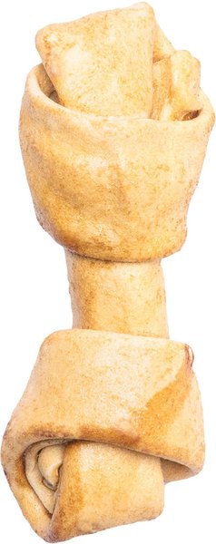 PET FACTORY Beefhide 4-inch Chicken Flavored Dog Bones, 18 count ...