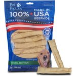 PET FACTORY Beefhide 5-inch Chip Rolls Natural Flavored Dog Hard Chews ...