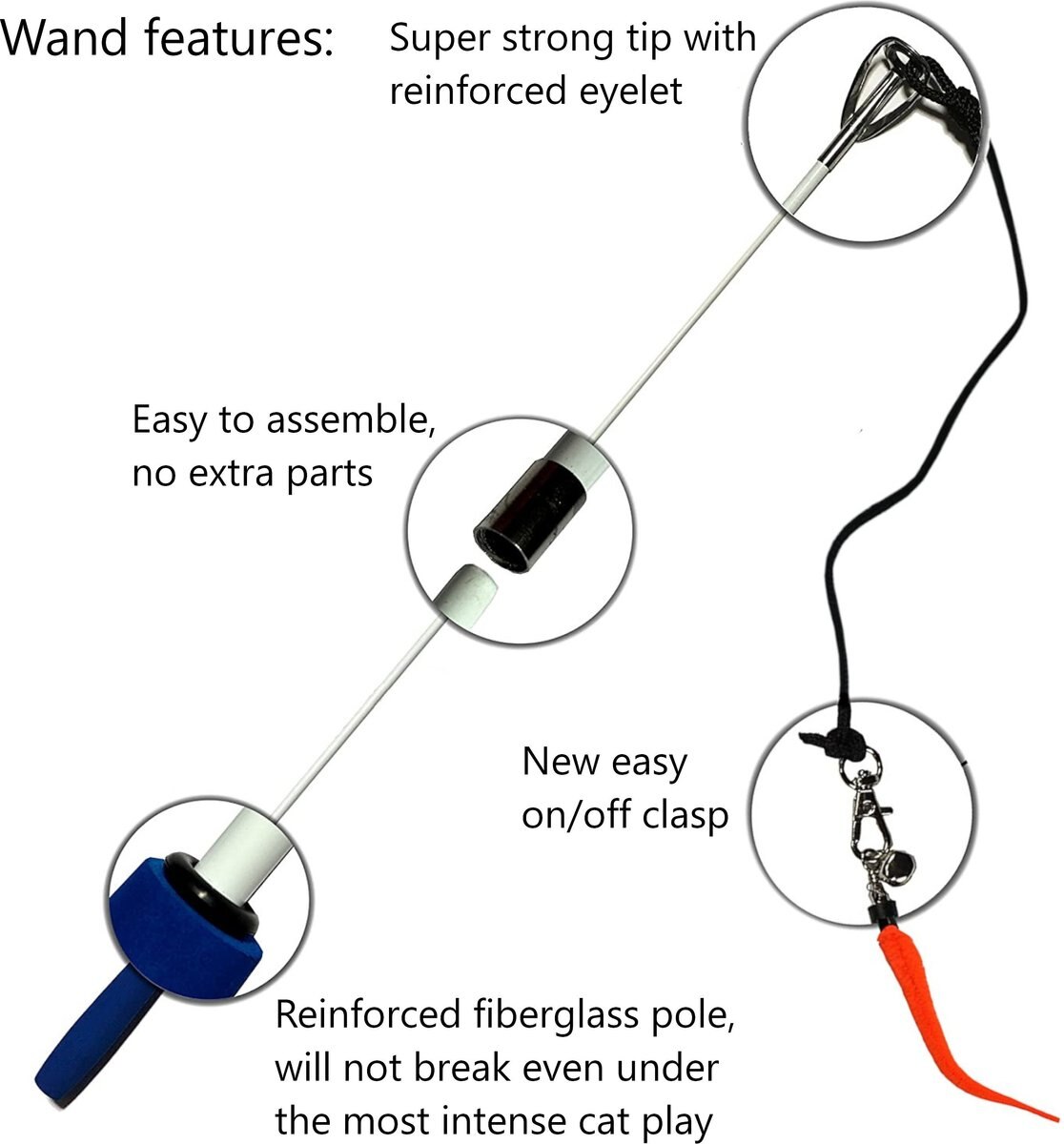 PET FIT FOR LIFE Robotic Floppy Fish & Wand Cat Toy - Chewy.com