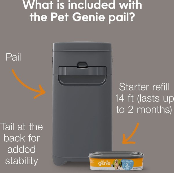 PET GENIE Waste Disposal System with Starter Refill - Chewy.com