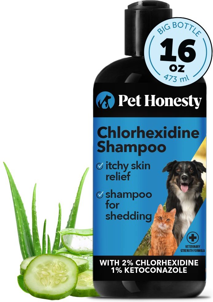 PET HONESTY Chlorhexidine Antibacterial Itchy Skin, Allergy Relief ...