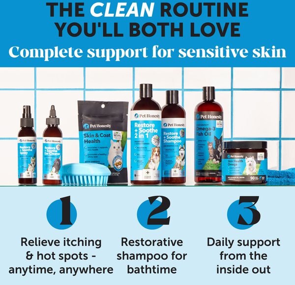 PET HONESTY Restore + Soothe Aloe Vera, Gentle Itch & Irritation Relief ...