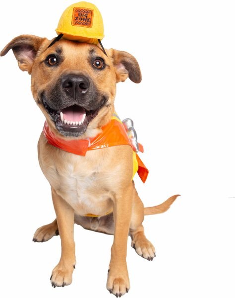 PET KREWE Construction Worker Dog Costume, Small - Chewy.com