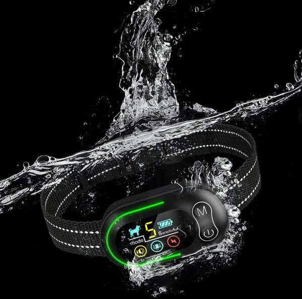 Out of Stock - PET LIFE Digi-Bark Waterproof Dog Bark Collar, Black ...