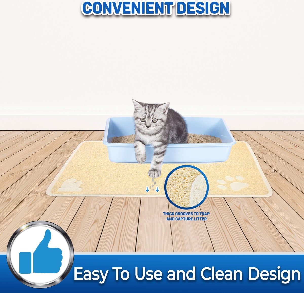 Out of Stock - PET MAGASIN Cat Litter Mats, 2-pack, Small - Chewy.com